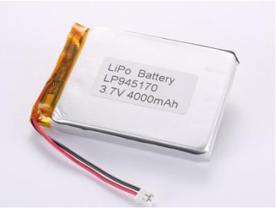 China Li-polymer LP945170 3.7V 4000MAH Battery Manufacturers Customizable Lithium Polymer Battery for sale