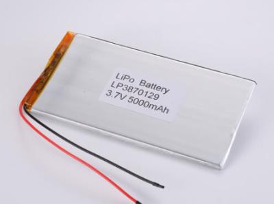 China 3.7V 5000mAh Li-ion Battery with 2-3 Hours Charging Time OEM and ODM Supported for sale