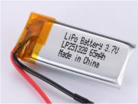 China LP251328 3.7V 65MAH Li Ion Battery Manufacturers with Short Circuit Protection PCB Safety Features and Open Voltage for sale
