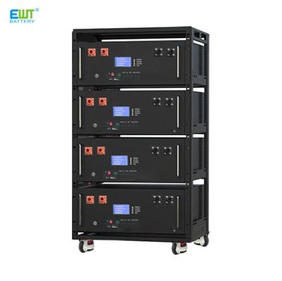 China 51.2V 200Ah Solar Battery Lithium Iron Phosphate Rack Type Energy Storage with RoHS Certification and RS232 Communication for sale