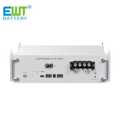 China 51.2v 100ah Solar Battery Lithium Iron Phosphate Large-Capacity Emergency Power Supply System Maintenance-Free -20C to 60C for sale