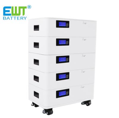 China Custom Wall Mounted Rack Type Stacked High Voltage Lithium Iron Phosphate Battery 51.2V 150Ah Energy Storage Manufacturers for sale