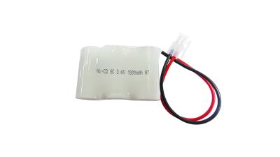 China Long-lasting Power Rechargeable NI-CD 3.6V 1800MAH Nickel Cadmium Battery for sale