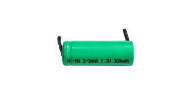 China NIMH 1.2V 300MAH Long-lasting Rechargeable Nickel Metal Hydride Battery No Memory Effect And Varying Capacity for sale