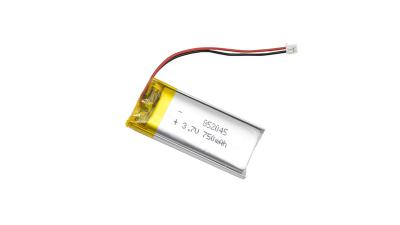 China 852045 3.7V 750mAh LiPo Battery Pack -20°C to 60°C for sale