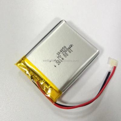 China Li-polymer Rechargeable Battery 104050 Li Polymer Battery 3.7v for sale