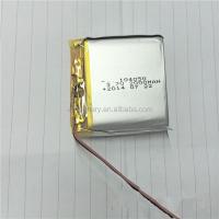 China Li-polymer Rechargeable Battery 104050 Li Polymer Battery 3.7v for sale