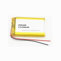 China Li Polymer Battery 503448 Lithium Polymer Battery 3.7v/850mah Rechargeable Lithium-ion Battery for sale