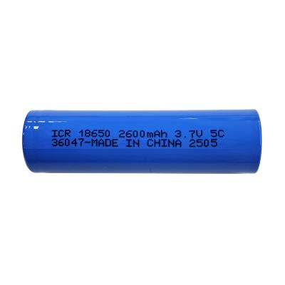 China EWT 18650 3.7V Rechargeable Lithium-Ion Battery 2600mAh 500 Cycles for Toys Electric Wheelchairs & Power Tools for sale