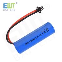 China EWT 3.7V 1500mAh 18650 Li-ion Rechargeable Battery Cylindrical Lithium Cell for Consumer Electronics for sale