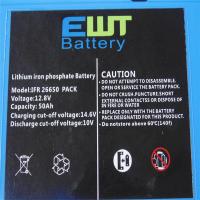 China EWT IFR 26650 LiFePO4 26650 Battery 12.8V 50Ah 640Wh for Electric Vehicles & Power Tools for sale
