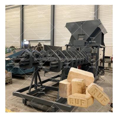 China 400 piece per hour Sawdust Wood Chips Briquette Making Machines with Customized Voltage for sale