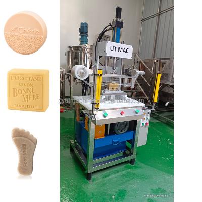 China Hydraulic Stamp Manual Bar Soap Making Machine for Automatic Logo Printing and Shapin for sale