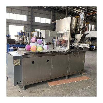 China Create Perfect Bath Bombs with 45T Hydraulic Press Machine Mold and Silver Soap Cutter for sale