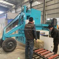 China Wood Sawdust Hay Baler Bagging Machine Equipment with 80-120 Bales Capacity and PLC for sale