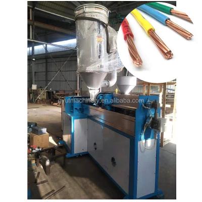 China Insulation Copper Wire Cable Making Machine with Double Color PVC and LSHF Material for sale