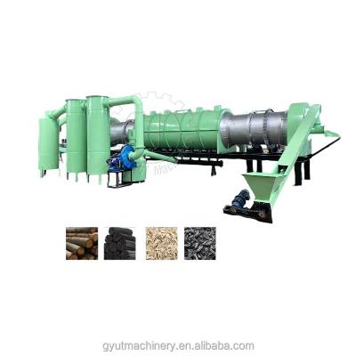 China Continuous Charcoal Production from Coconut Shell with Wood Sawdust Pyrolysis Furnace for sale