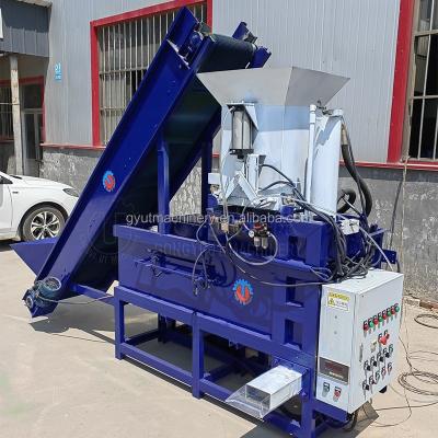 China Alfalfa Raw Materials Auto Hydraulic Wood Sawdust Weighting Compress Machine for Rabbits for sale