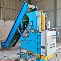 China Alfalfa Raw Materials Auto Hydraulic Wood Sawdust Weighting Compress Machine for Rabbits for sale