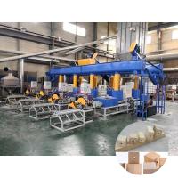 China Double Head Compressed Wood Pallet Nailing Machine for American and European Pallets for sale