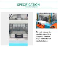 China Hydraulic Bath Bomb Balls Press Producer for Salt Ball Presser Bath Soap Making Machine for sale