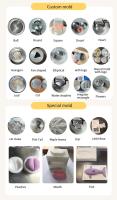 China Bath Bomb Ball Making Machine 65mm Metal Half Sphere with Rolled Edge Bubble Bath Mold for sale