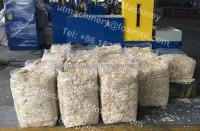 China Tractor Trailed Electric Motor Wood Sawdust Baler Machine for Bedding Compressing for sale