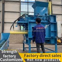 China Wood Shavings Baler with 2300*5700*2900mm Horizontal Hydraulic Press Packing Machine for sale