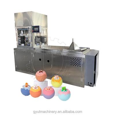 China Semi Automated Shampoo Bar Block Steamer Bath Boom Bomb Bath Shower Press Make Mold Machine for sale