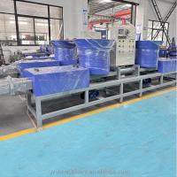 China Double-head Wood Pallet Block Machine with Automatic Cut-off Sawdust Block Making Feature for sale