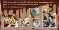 China USB2.0 High Speed Connection Edible Ink Coffee Printer for Selfie Latte Art Printing for sale