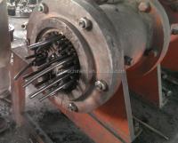 China 65mm Hydraulic Wood Biomass Piston Press Machine with 380/220 Voltage and Spare Parts for sale