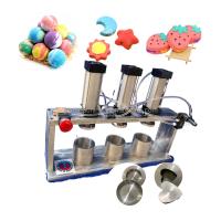 China Mechanical Handmade Bath Bomb Press Pneumatic Soap Stamping Machine with 15 KG Weight for sale