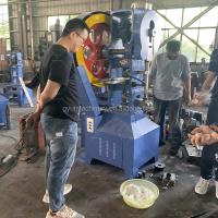China Mechanical Handmade Bath Bomb Press Pneumatic Soap Stamping Machine with 15 KG Weight for sale