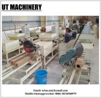China Hot Pressing Edge Banding Machine for Compress Wood Sawdust Pallet Leg Production for sale