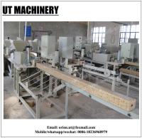 China Hot Pressing Edge Banding Machine for Compress Wood Sawdust Pallet Leg Production for sale
