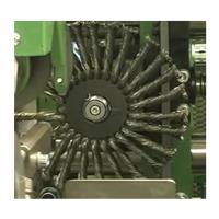 China PLC Controlled High Yield Wire Twisting Brush Machine for Steel Wire Wheel Production for sale