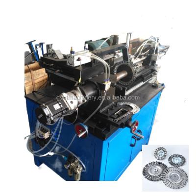 China Steel Wire Brush Making Machine for Rust Removal PLC Control 450mm Crimped Wire Wheel for sale