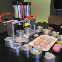 China Bubble Bath Forming Making Press Machine for Solid Shampoo Bars and Spa Bath Bombs for sale