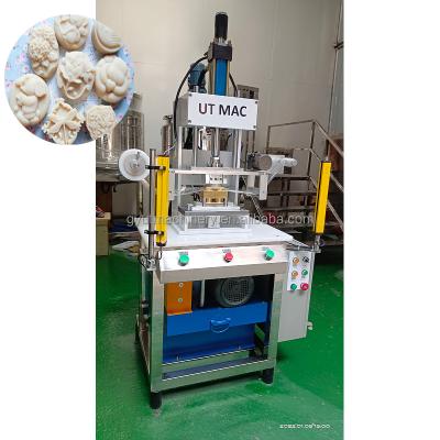 China Automatic Bath Bomb Soap Embossing Press Machine for Small Dishwash Bar Soap Stamping for sale