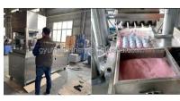 China Auto Bath Bomb Press Machine for Making 2 Color Fizzy Bath Bombs in USA Market for sale
