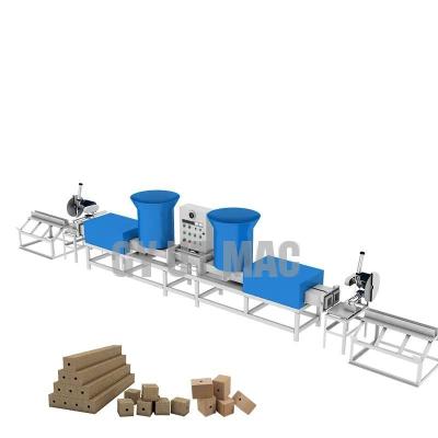 China Woodworking Process 90Mm*90Mm Four Heads Sawdust Block Making Machine Customized Diameter for sale