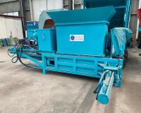 China Electric Automatic Wood Shaving Bale Bags Compress Machines Baler for sale