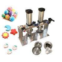 China Easy to Operate 2 Mold Small Bath Bombs Pressing Machine for Making Cosmetic Powder for sale