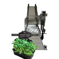 China Automated Microgreen Tray Harvesting Machine Quick-Cut Greens Harvester for Aquaponics for sale