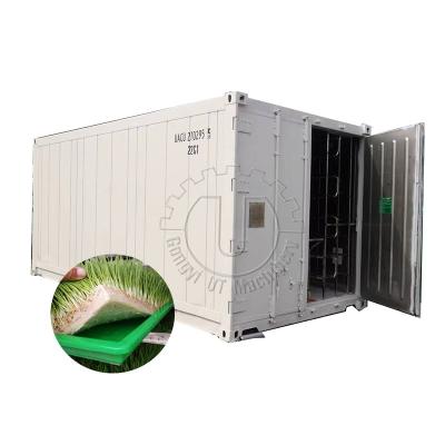 China 64pcx Sprout Box Commercial 40 HQ Hydroponic Fodder System Container for Farm Growing for sale