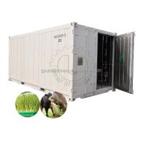 China Advanced 500kg/day Hydroponic Fodder Machine for Livestock Forage Grass Barley Wheat for sale