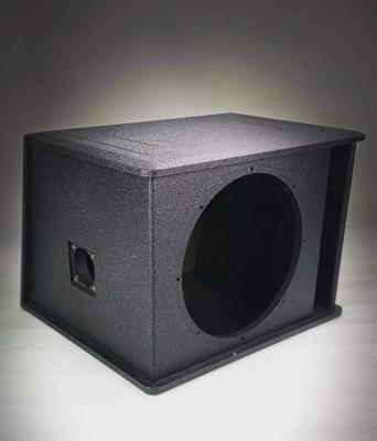 China High Armor Coating MDF Subwoofer Box 15mm 18mm Sealed Vented Speaker Enclosure Custom Size for sale