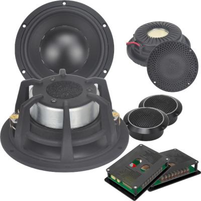 China 6.5 Inch 2 Way Car Component Speaker 180W RMS 4 Ohm Die Cast Aluminum Basket for sale