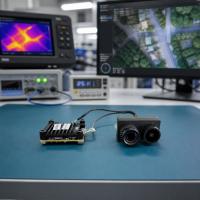 China Long-Range 1200m Dual-Lens AI Tracking Camera Module for Drone-2× 1/1.8